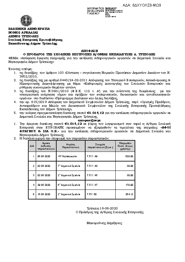 Σχολική επιτροπή | ΥπερΔιαύγεια: αναζήτηση στα άδυτα του Ελληνικού δημοσίου